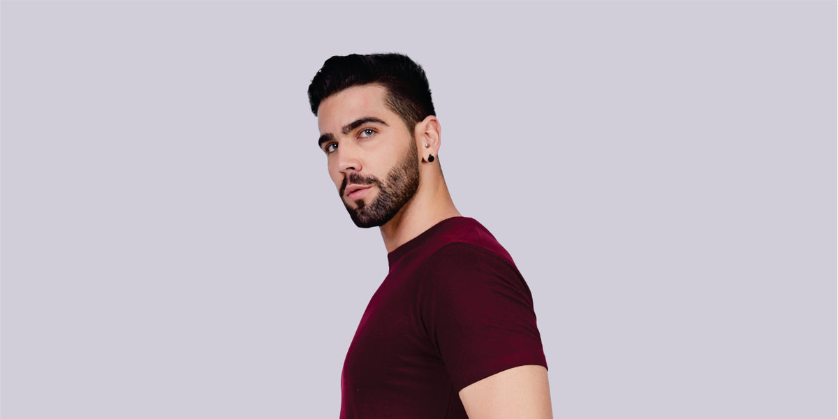 Men's Half Sleeve Co-Ord Set (Wine) – ecott